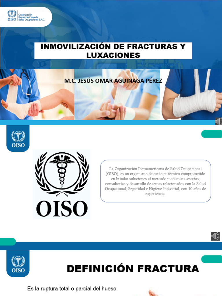 Inmovilización de fracturas y luxaciones | PDF | Rodilla | Hueso