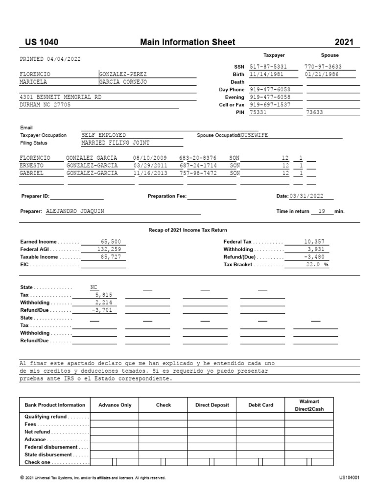 1040 2021 Compressed | PDF