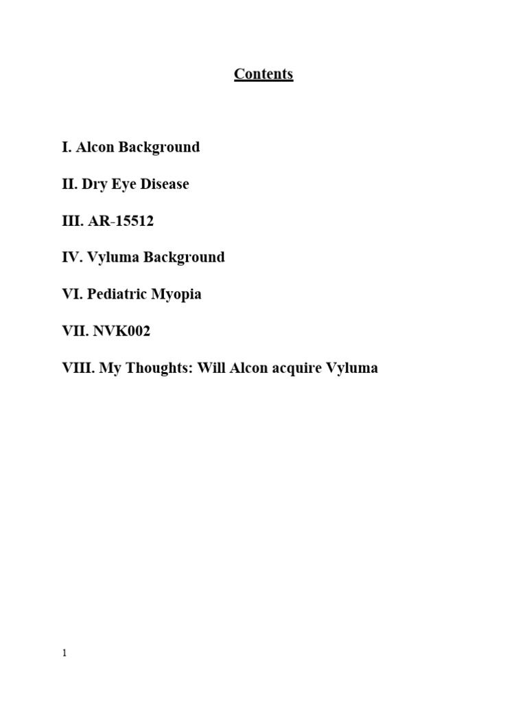 Alcon and Vyluma | Download Free PDF | Clinical Medicine | Medical ...