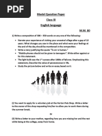 BHSEC - English Paper 1 | PDF | Sentence (Linguistics) | Part Of Speech