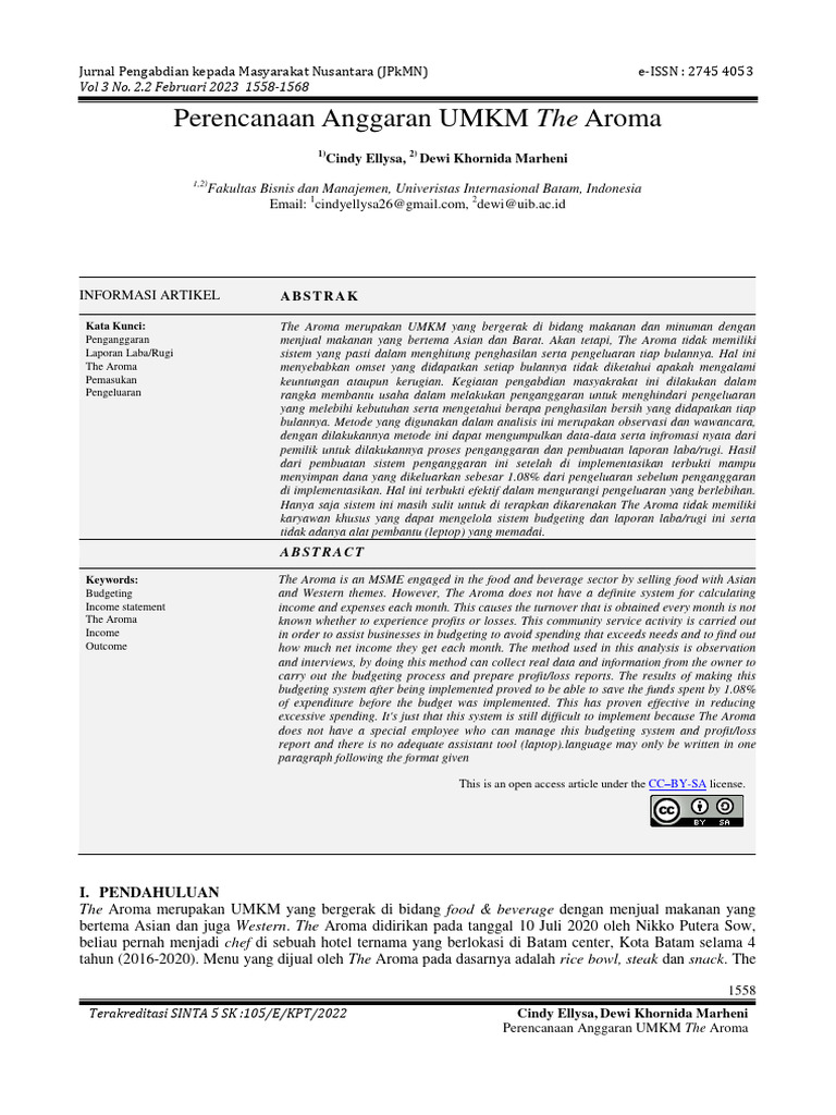 Perencanaan Dan Penganggaran UMKM | PDF | Karier & Perkembangan | Pengelolaan Keuangan & Uang