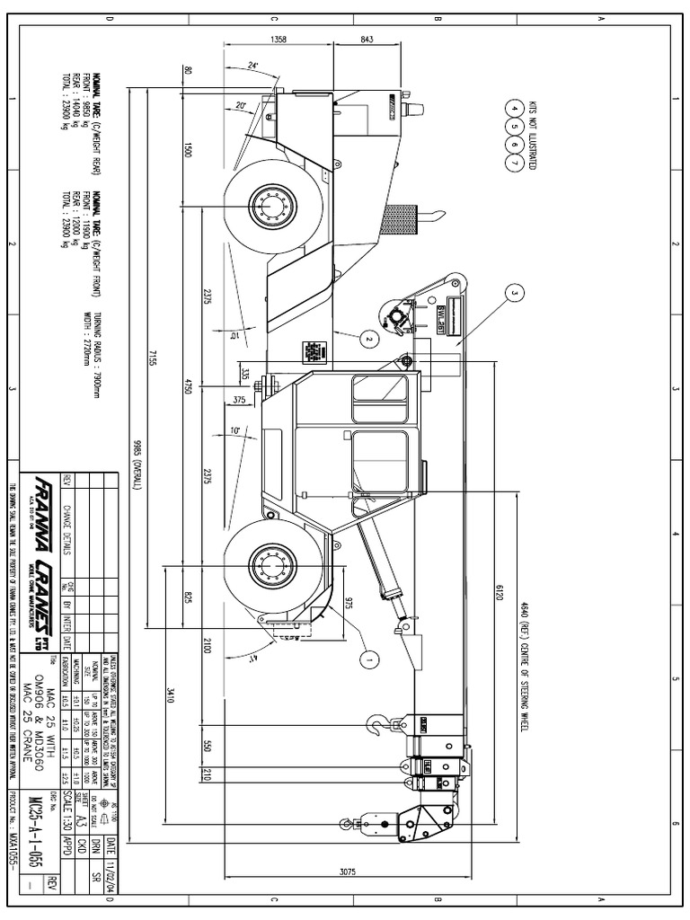 Franna MAC 25 Layout | PDF