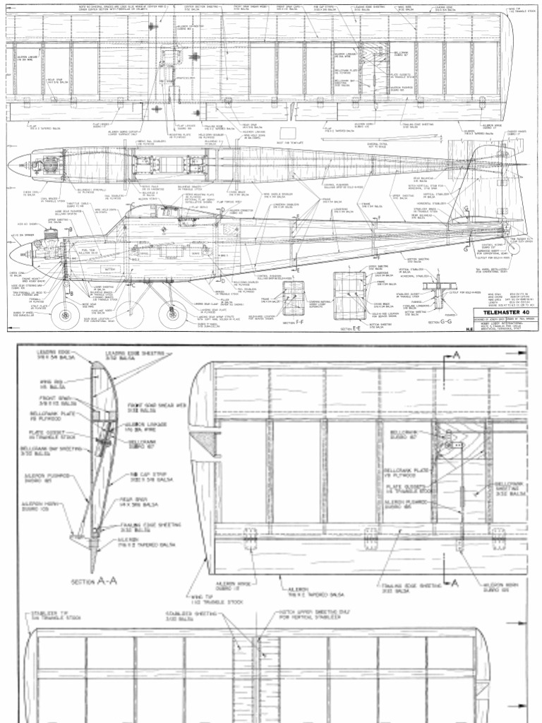 Telemaster 40 Plan | PDF