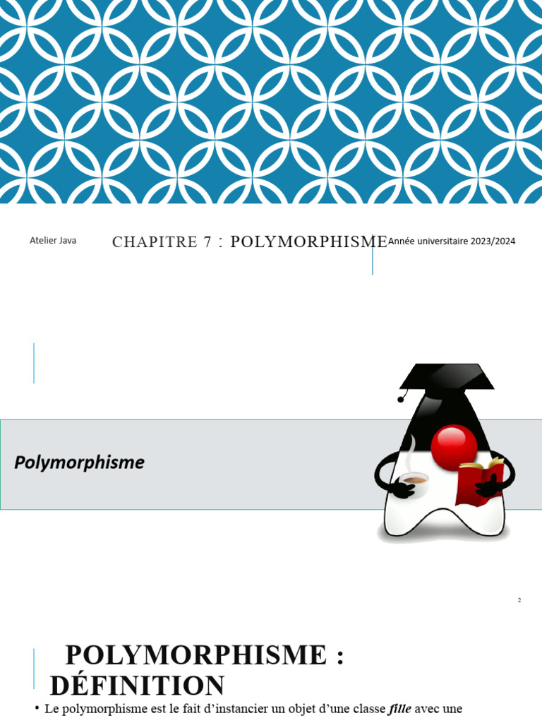 Polymorphisme | PDF | Java (Langage de programmation) | Informatique
