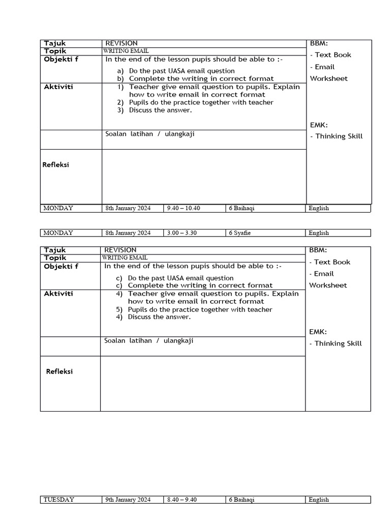 Toaz - Info RPH Ulangkaji PR | PDF | Learning Methods | Linguistics