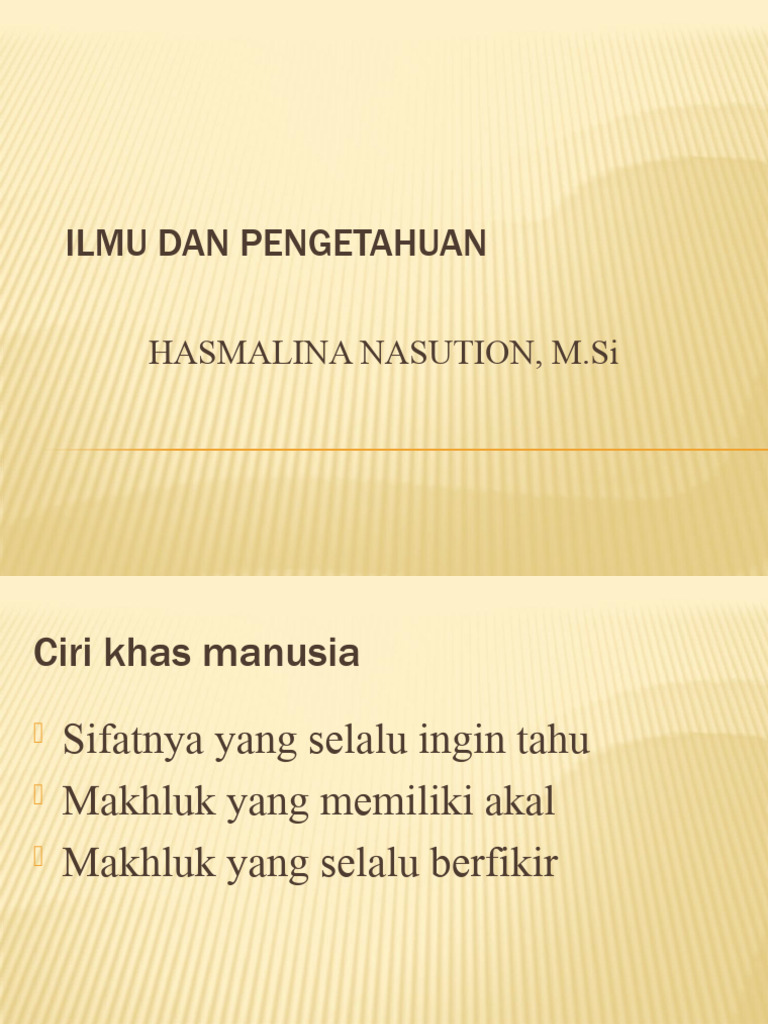 KUL 4 Pengetahuan | PDF