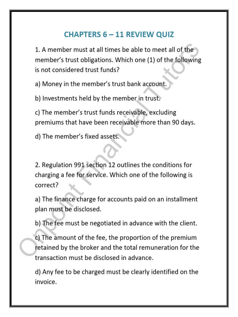 CH 6-11 Quiz | PDF | Liability Insurance | Insurance