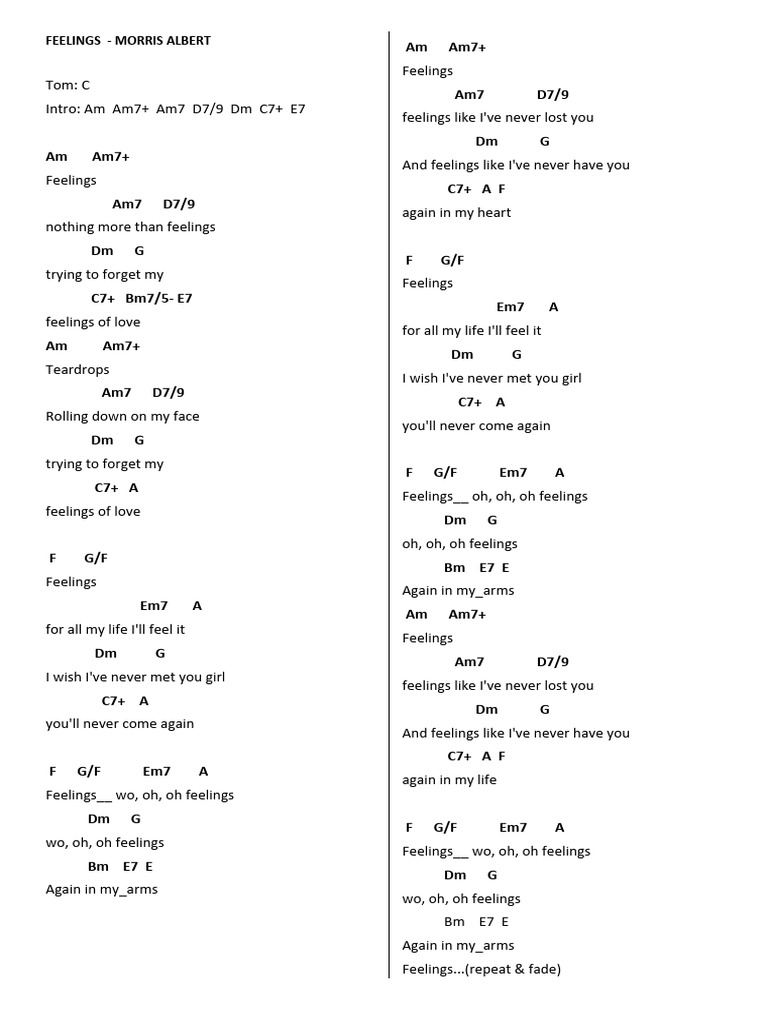 FEELING1 - Lyric | PDF