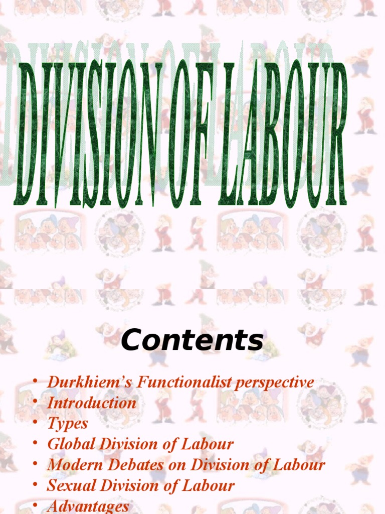 Durkheim's Division of Labour Explained | PDF | Division Of Labour ...
