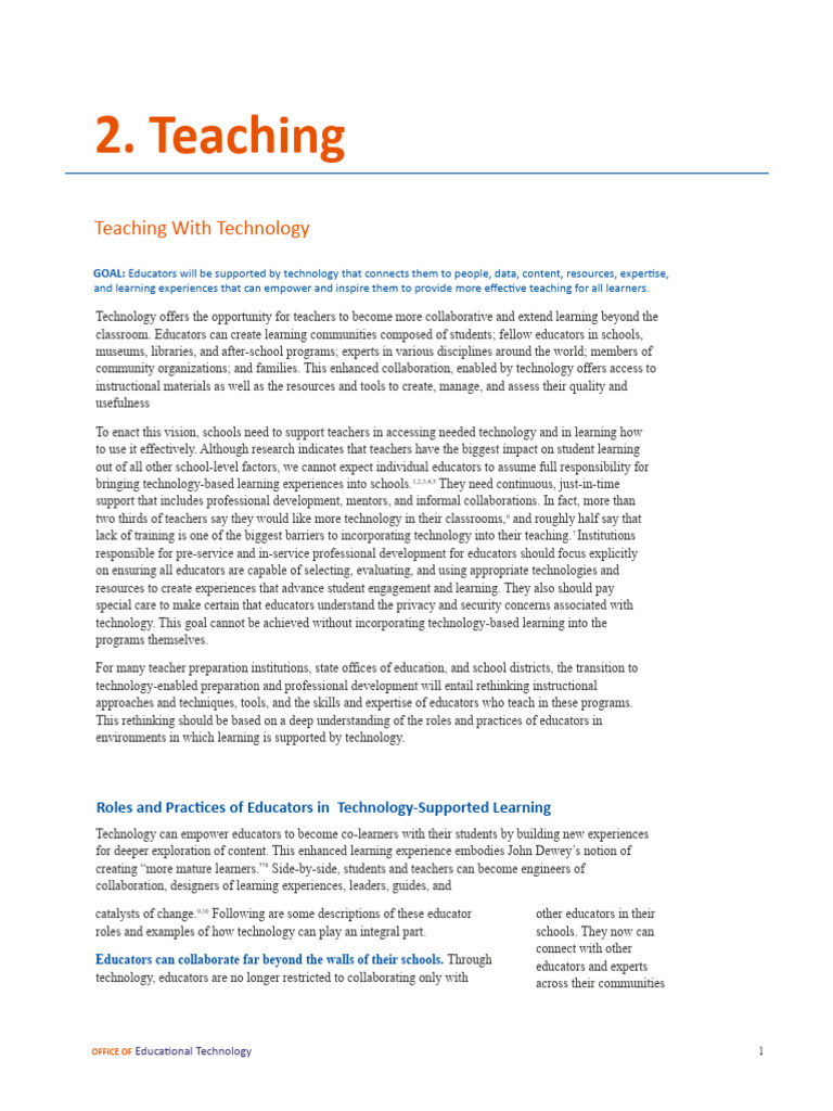 Teaching Pdf Educational Technology Teachers
