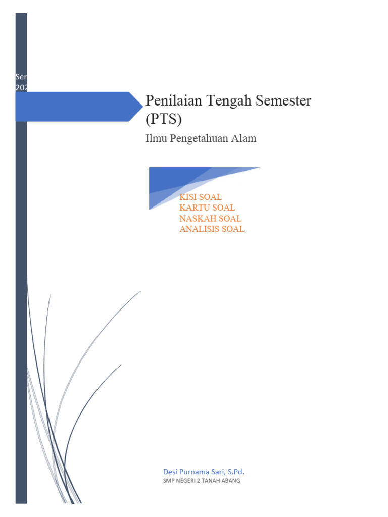 PTS IPA Kelas VII Semester Genap 2023/2024 | PDF