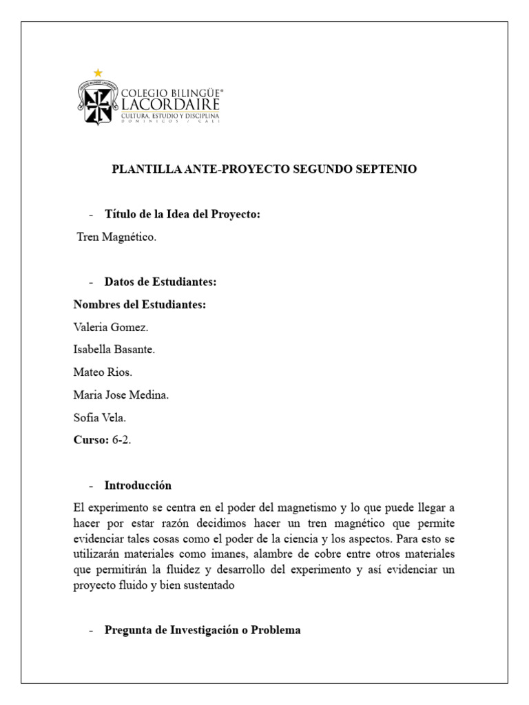 PLANTILLA ANTEPROYECTO SEGUNDO SEPTENIO (1)-1 | PDF