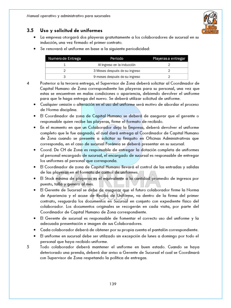 Control y Gestión de Uniformes en Empresas | PDF