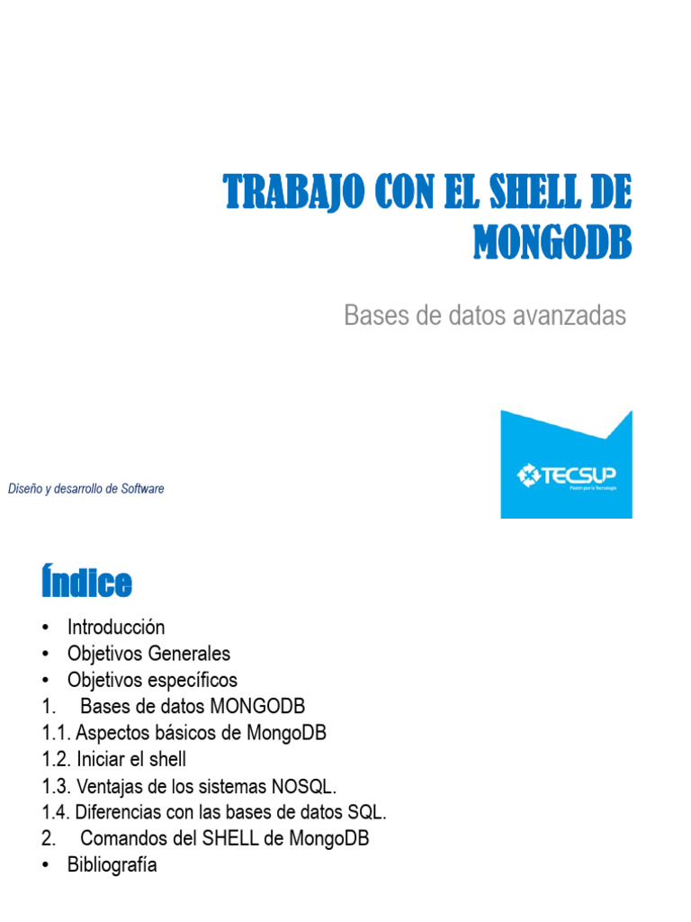 BDAdv02 - Trabajo Con El Shell de MongoDB | PDF | Mongo Db | Bases de datos