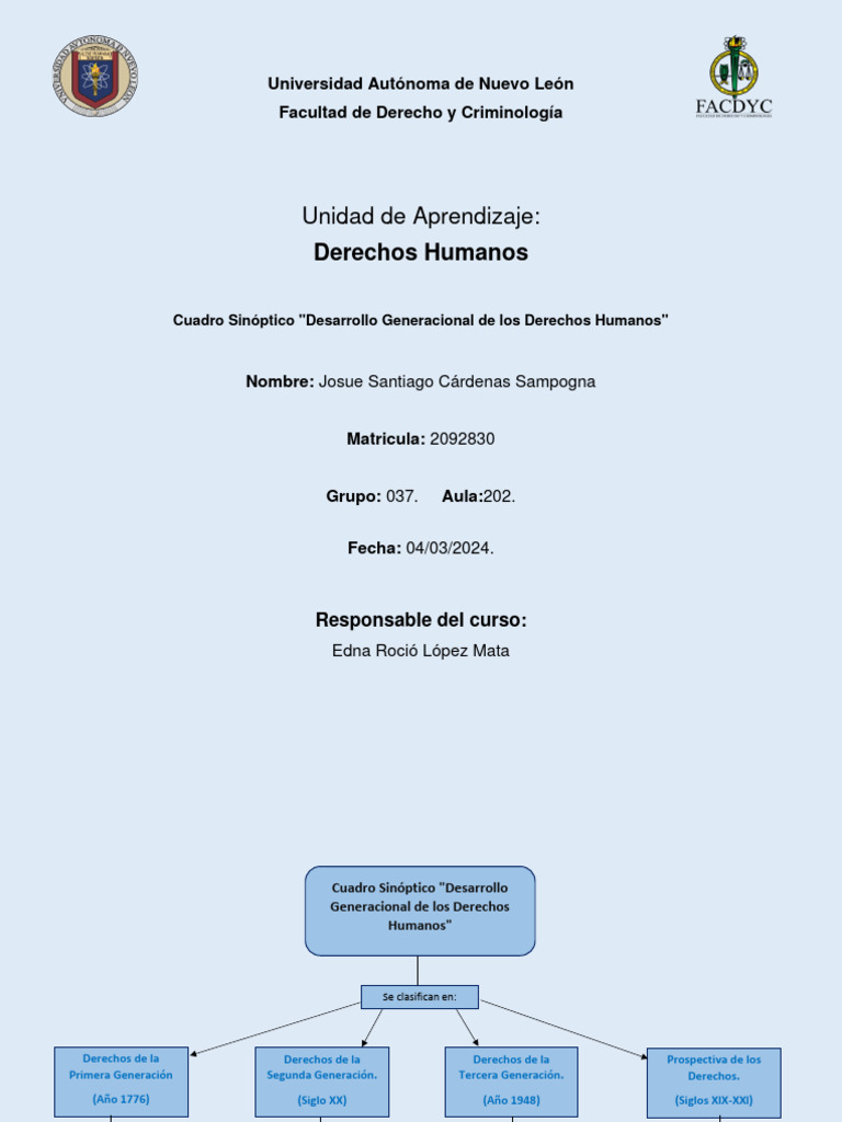 JSCS - Cuadro Sinóptico - DH. | PDF | Derechos humanos