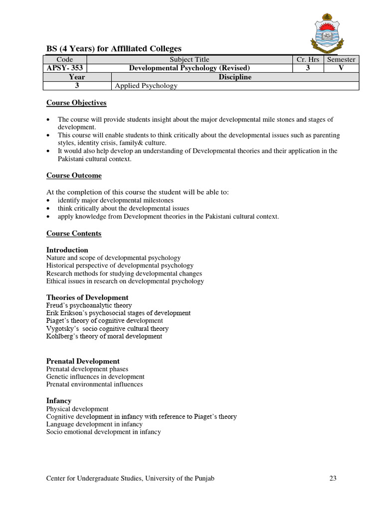 Developmental Psychology for Students | PDF | Developmental Psychology ...