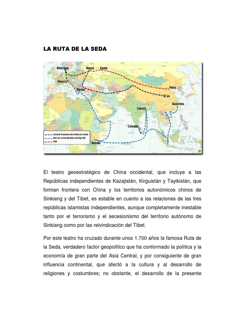 Ruta de la Seda en el siglo XV | PDF | Ruta de la Seda | Asia