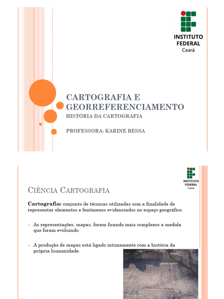 1829104-Aula 1-HistÃ Ria Da Cartografia-Cartog - Georrefer. | PDF