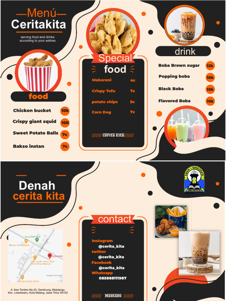 brosur depan-belakang | PDF | Foods | Cuisine