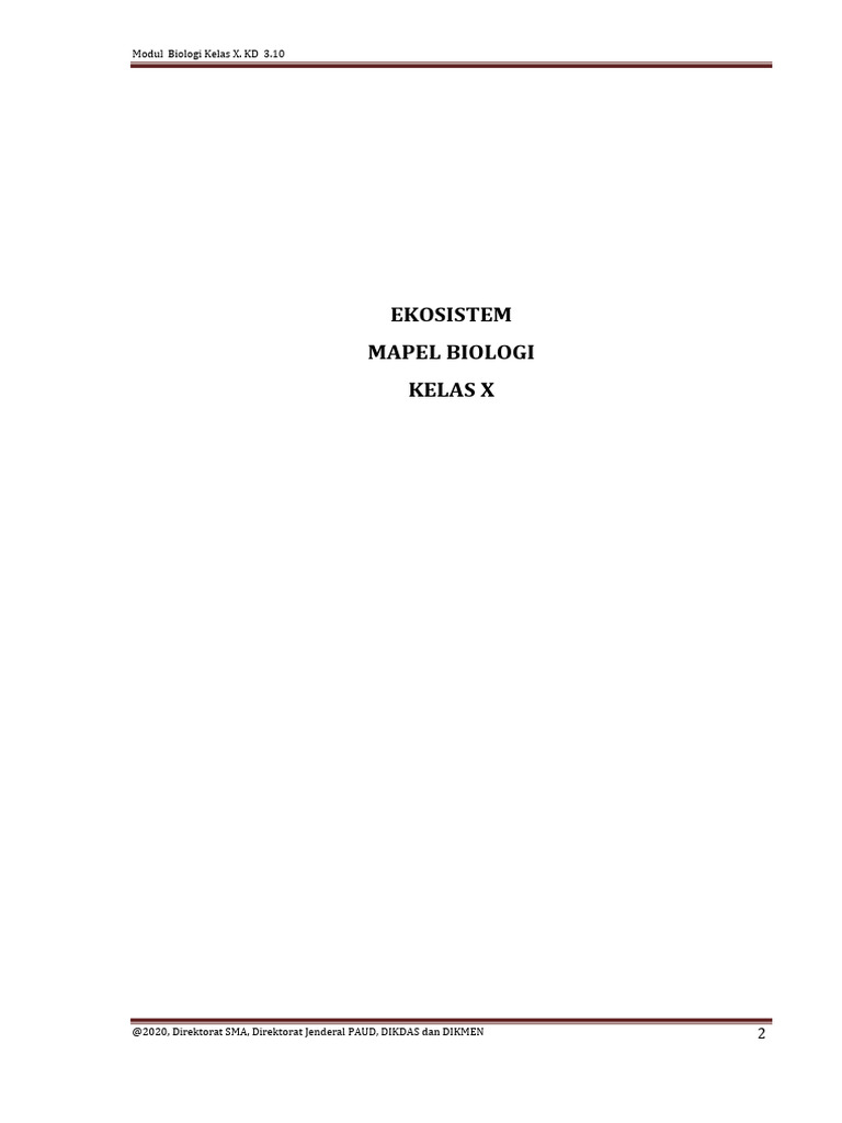 Ekosistem (1) Materi Perc | PDF