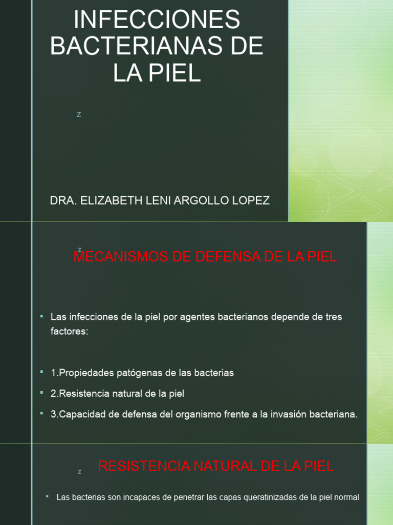 Infecciones Bacterianas de la Piel: Guía Completa | PDF | Las bacterias ...