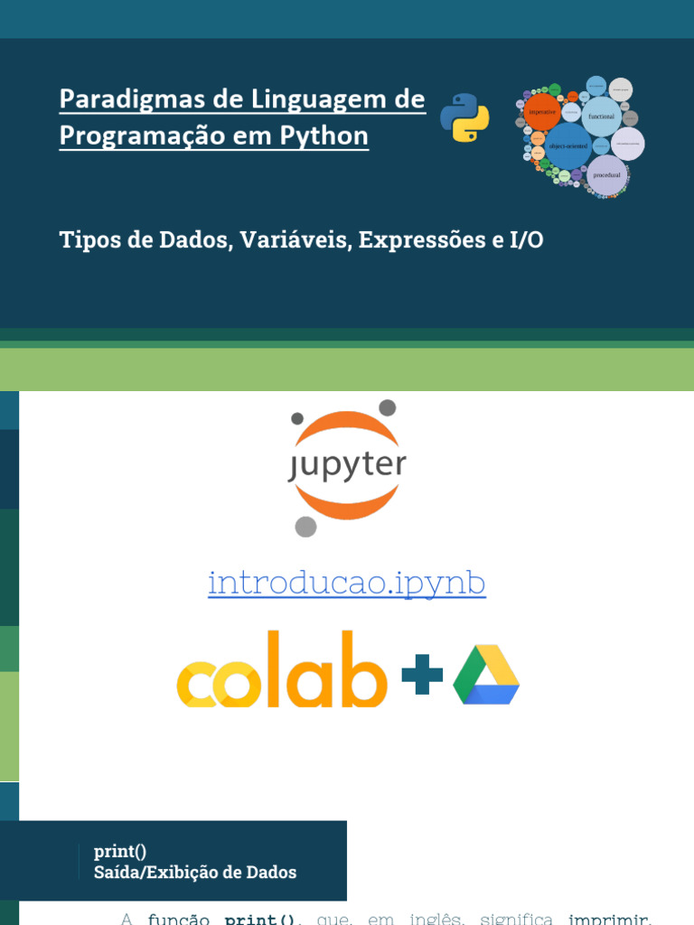 02 - Tipos de Dados, Variaveis, Expressoes e I - O | PDF | Variável ...