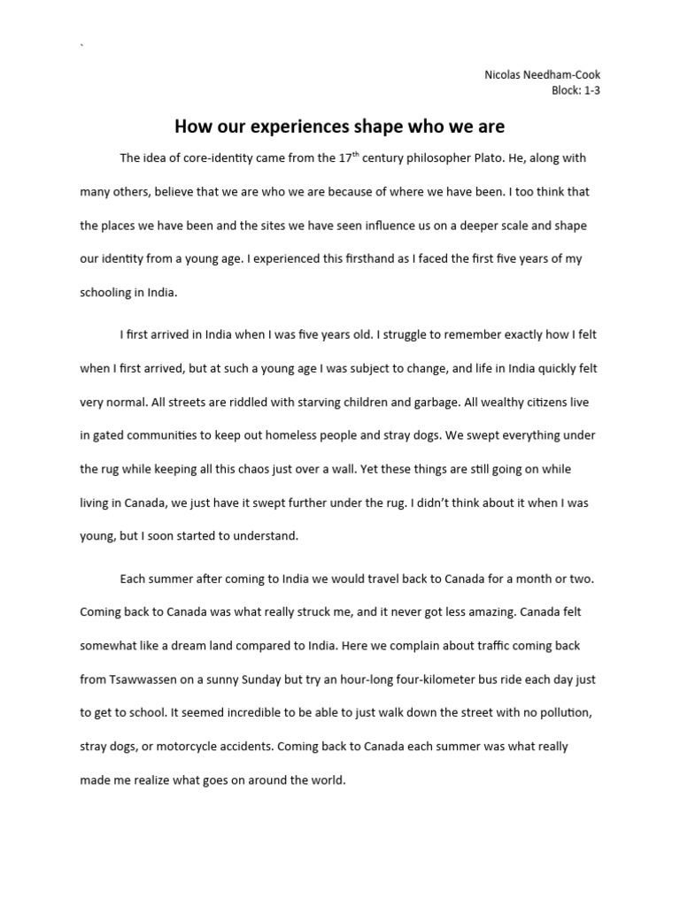 English Comp Practice Essay | PDF