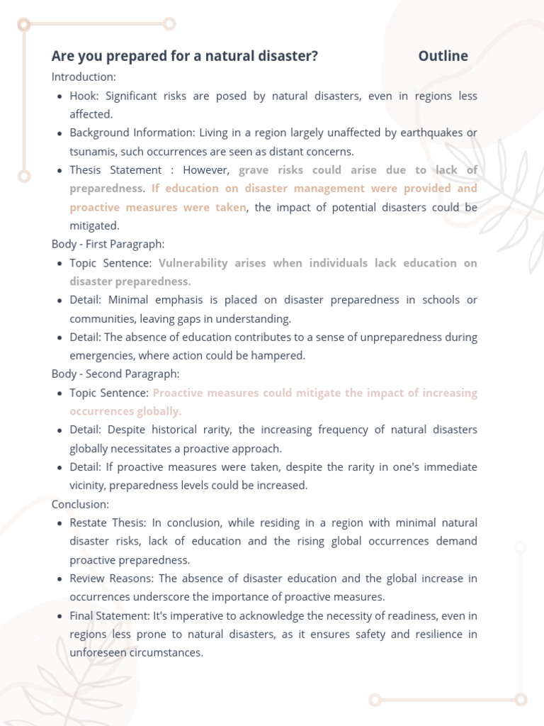 The Causes of A Natural Disaster | PDF | Emergency Management | Natural ...