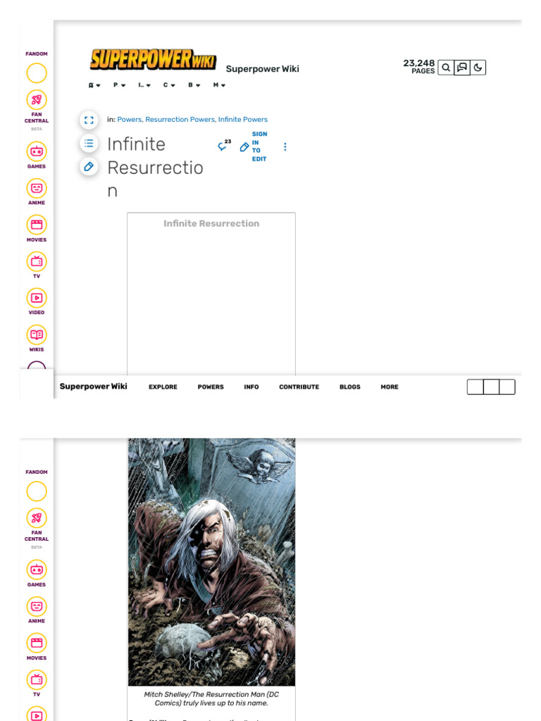 Infinite Resurrection Superpower Guide | PDF