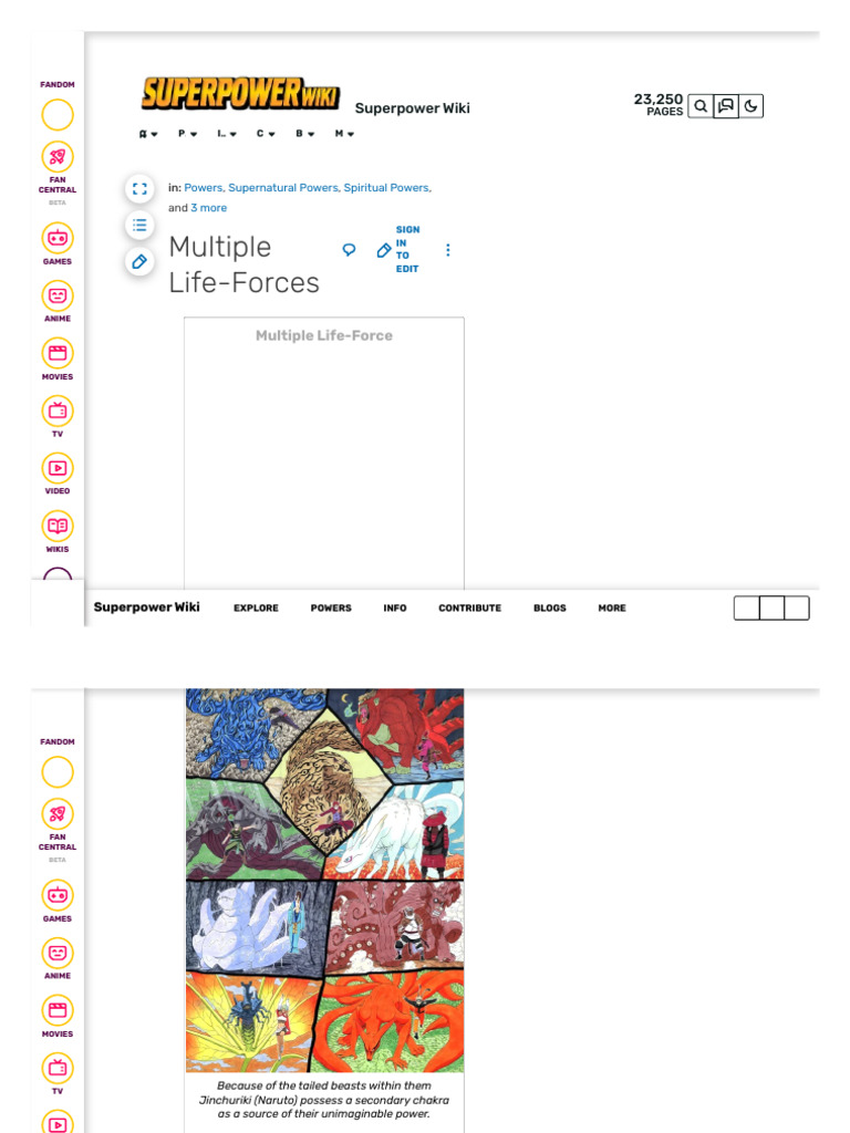 Multiple Life-Forces - Superpower Wiki - Fandom | PDF