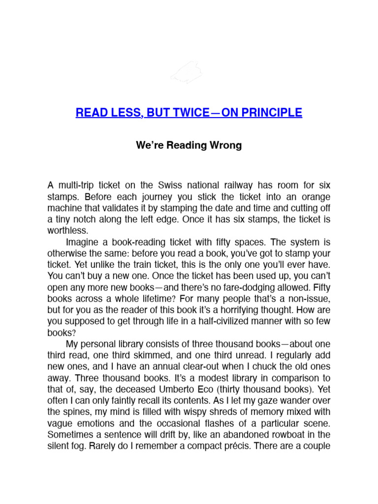 Read Twice for Deeper Understanding | PDF