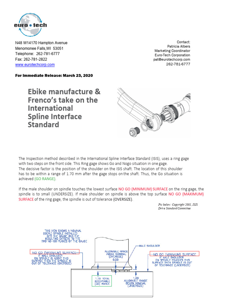 Frenco International Spline Interface Standard | PDF | Equipment ...