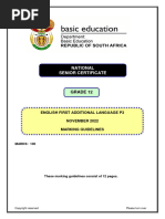 English Fal P3 GR12 Memo September 2023 | PDF | Essays | Vocabulary