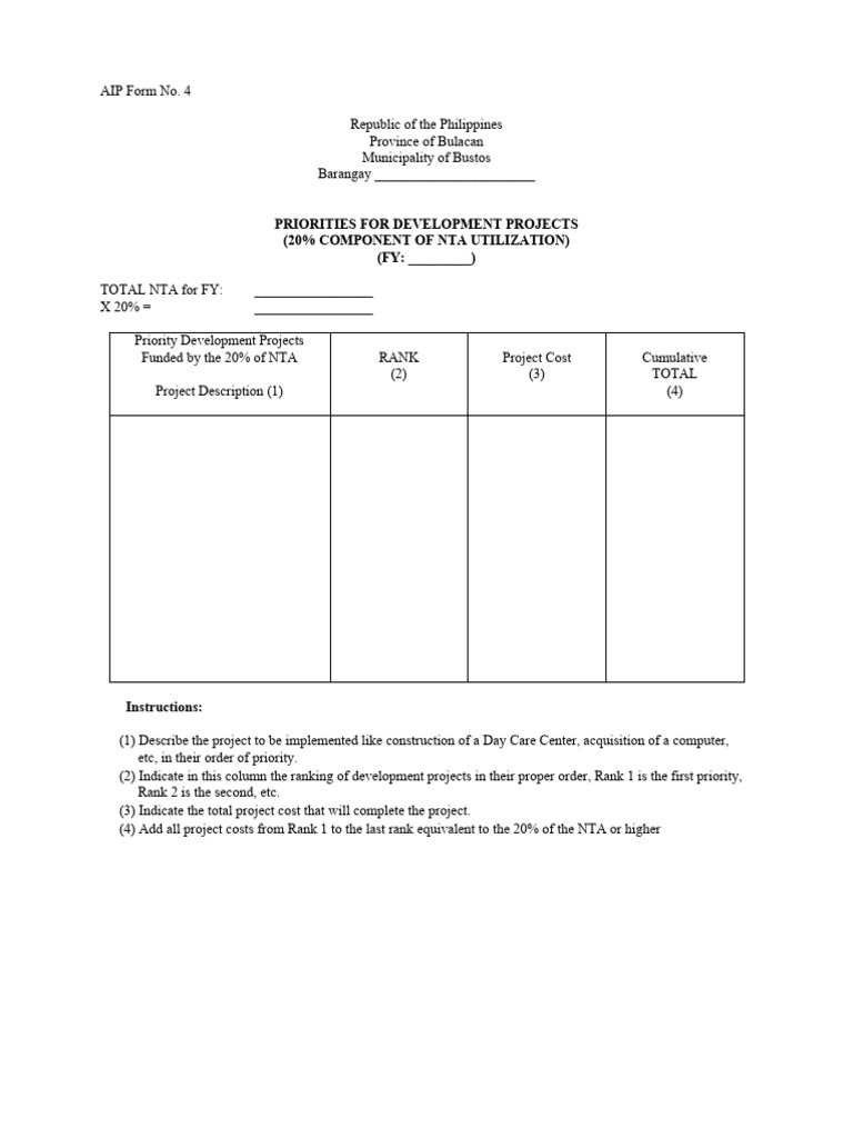 NTA Utilization for Development Projects | PDF