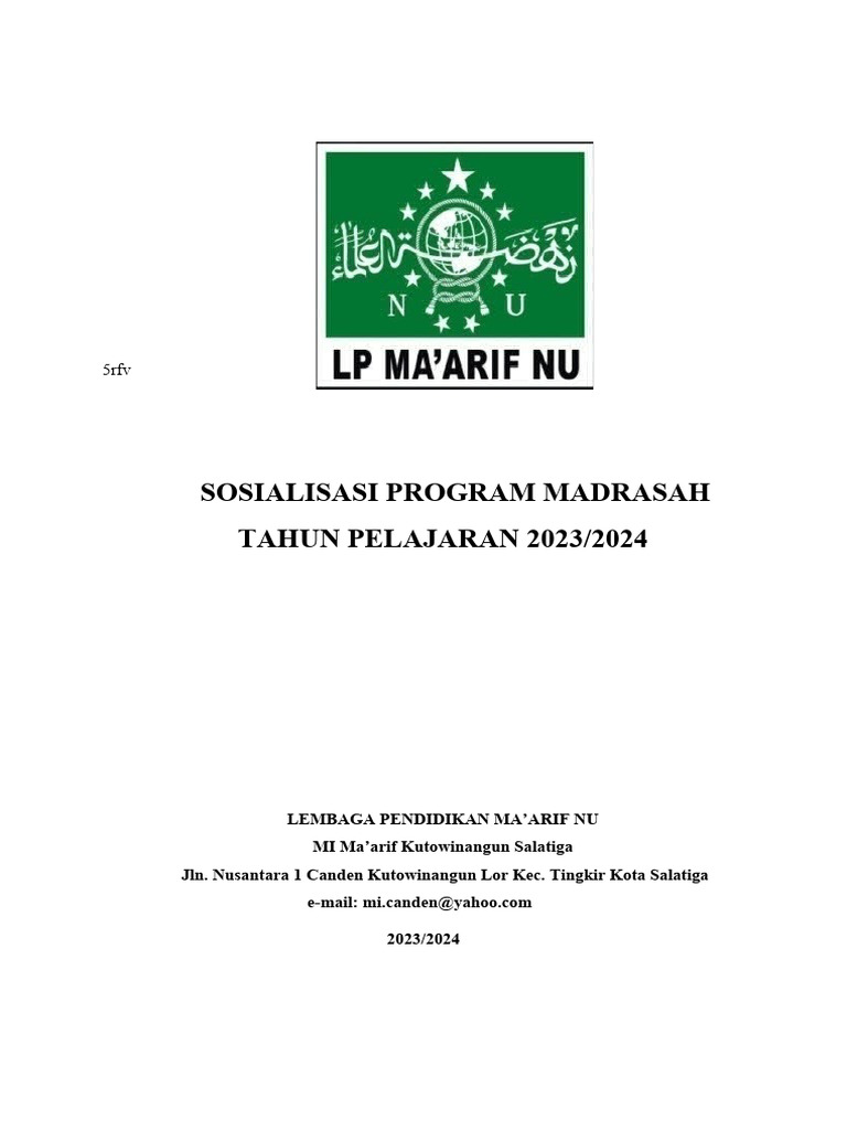 Sosialisasi Program 2023-2024 | PDF
