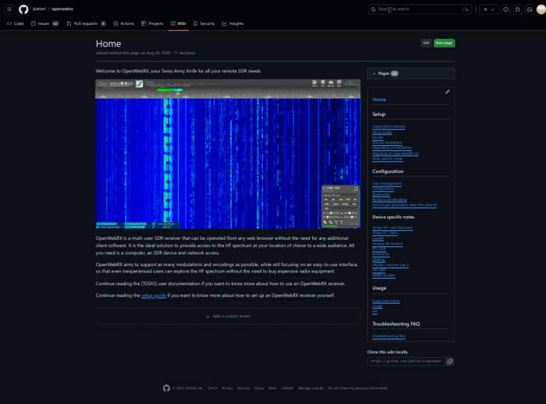 Home Jketterl - Openwebrx Wiki | PDF | Software Defined Radio | Wiki