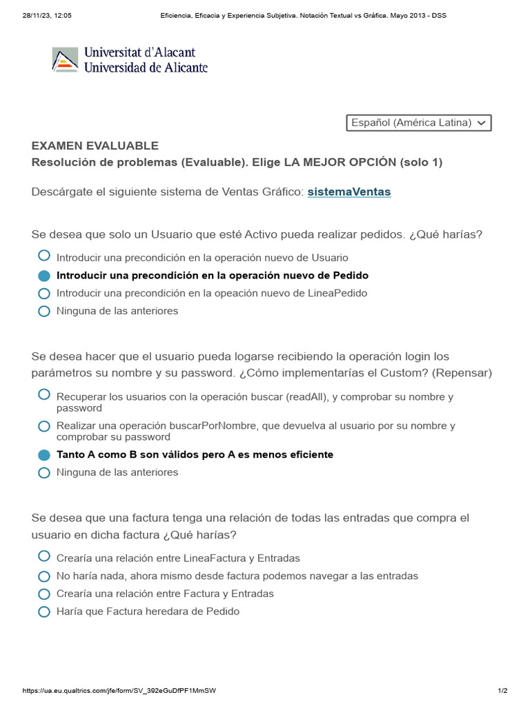Examen Evaluable Resolución de Problemas (Evaluable) - Elige LA MEJOR OPCIÓN (Solo 1) | PDF ...