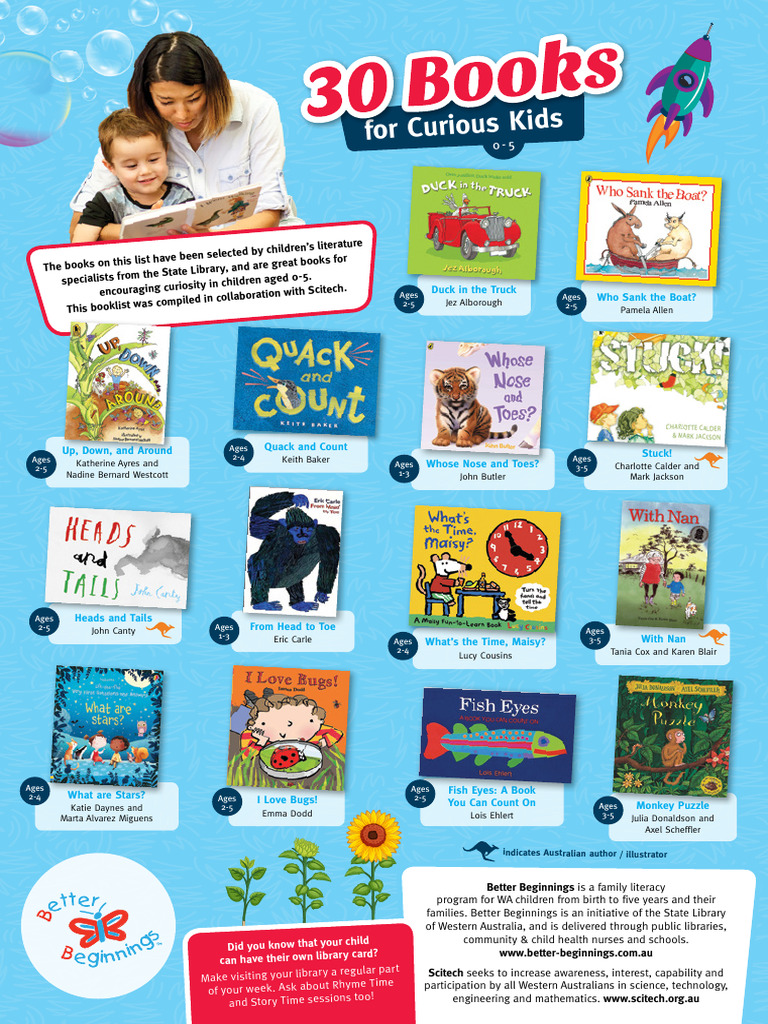 30 Books For Curious Kids A4 | PDF | Children's Literature