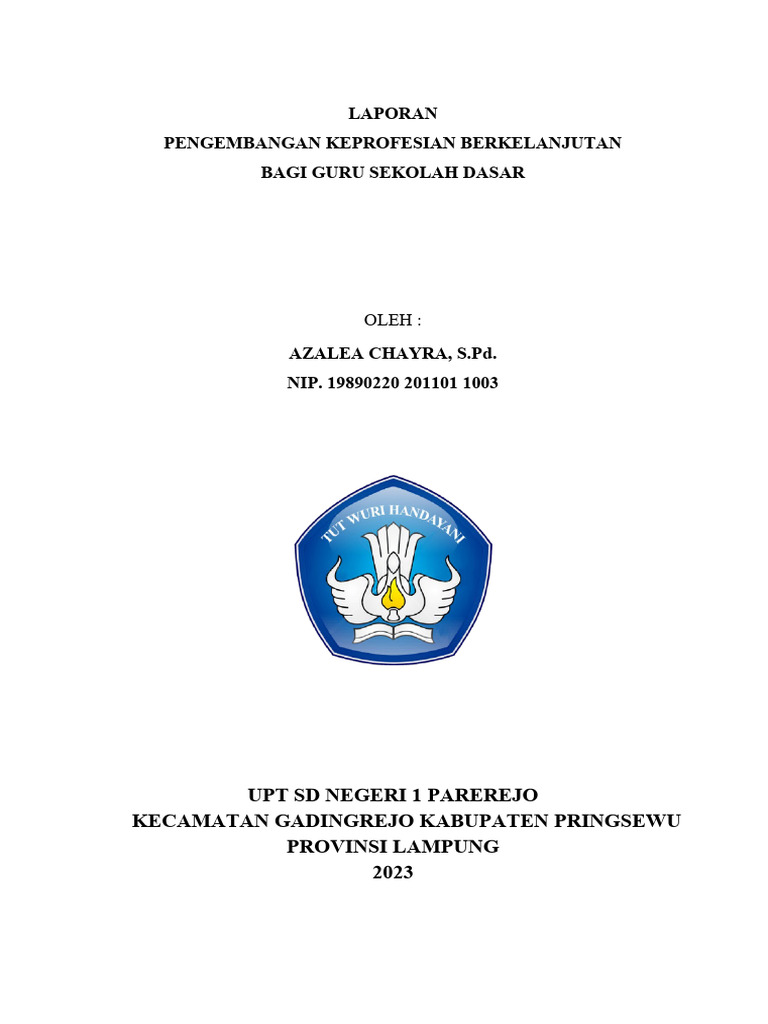 Contoh-Cover-Lap. Diklat | PDF