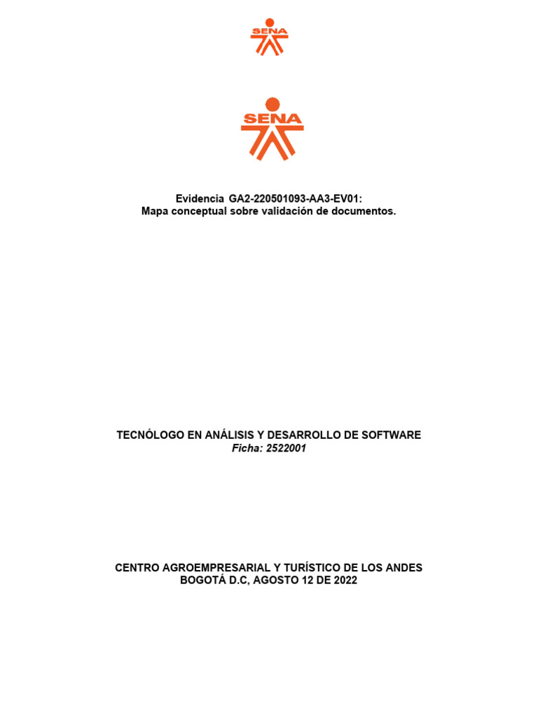 Mapa Conceptual Sobre Validacion de Documentos | PDF