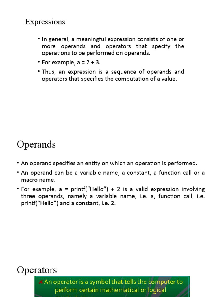 Expressions | PDF | Computer Programming | Software Engineering