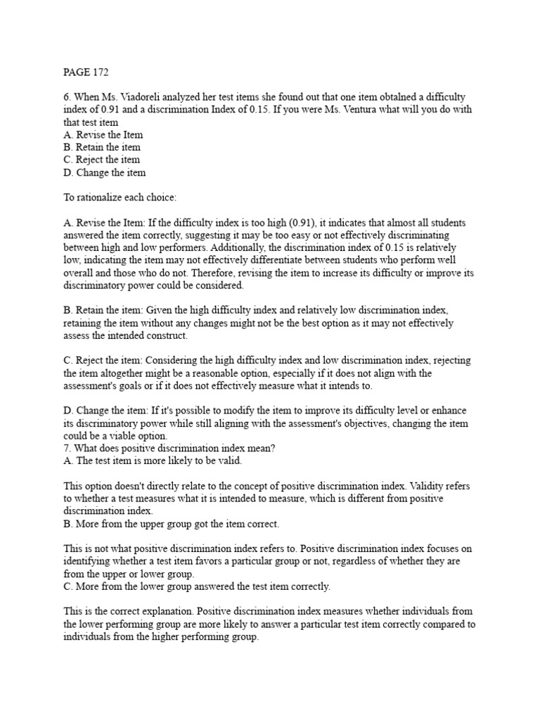 Rationalization | PDF | Validity (Statistics) | Educational Assessment