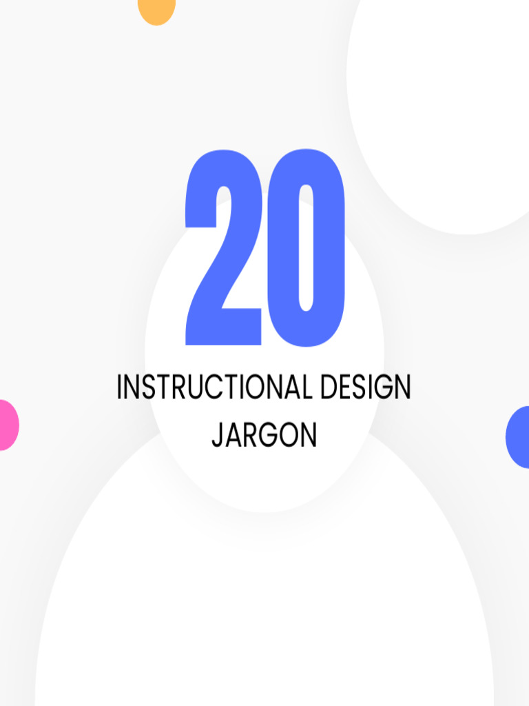 20 Instructional Design Jargon | PDF | Instructional Design ...