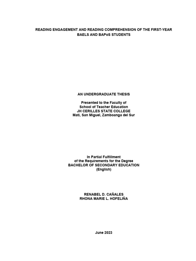 Manuscript Canales Hofelina Edited | PDF | Reading Comprehension | Statistics