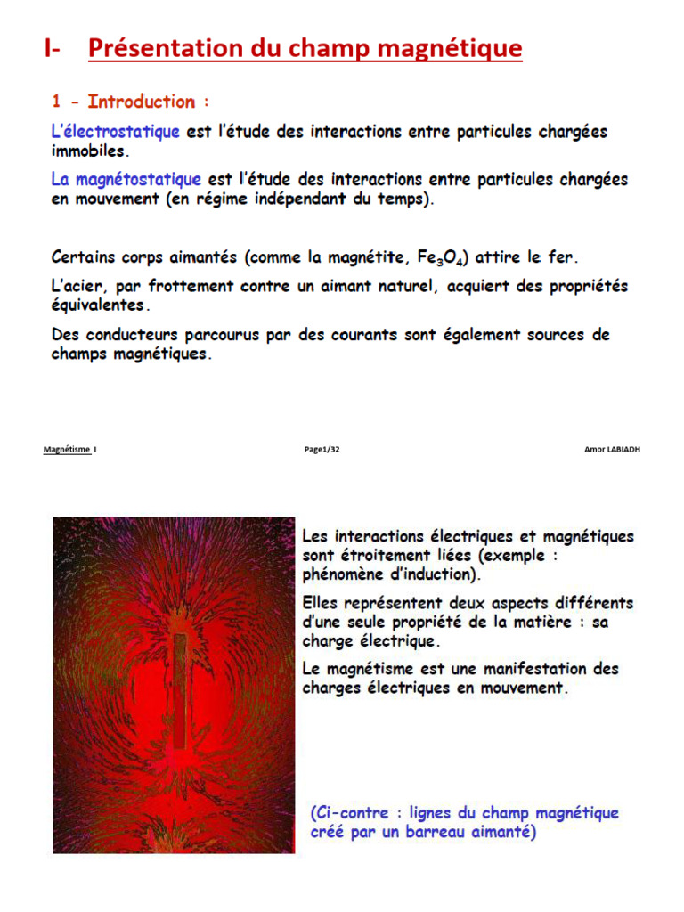 Champ Magnétique et Solénoïdes | PDF | Champ magnétique | Magnétisme