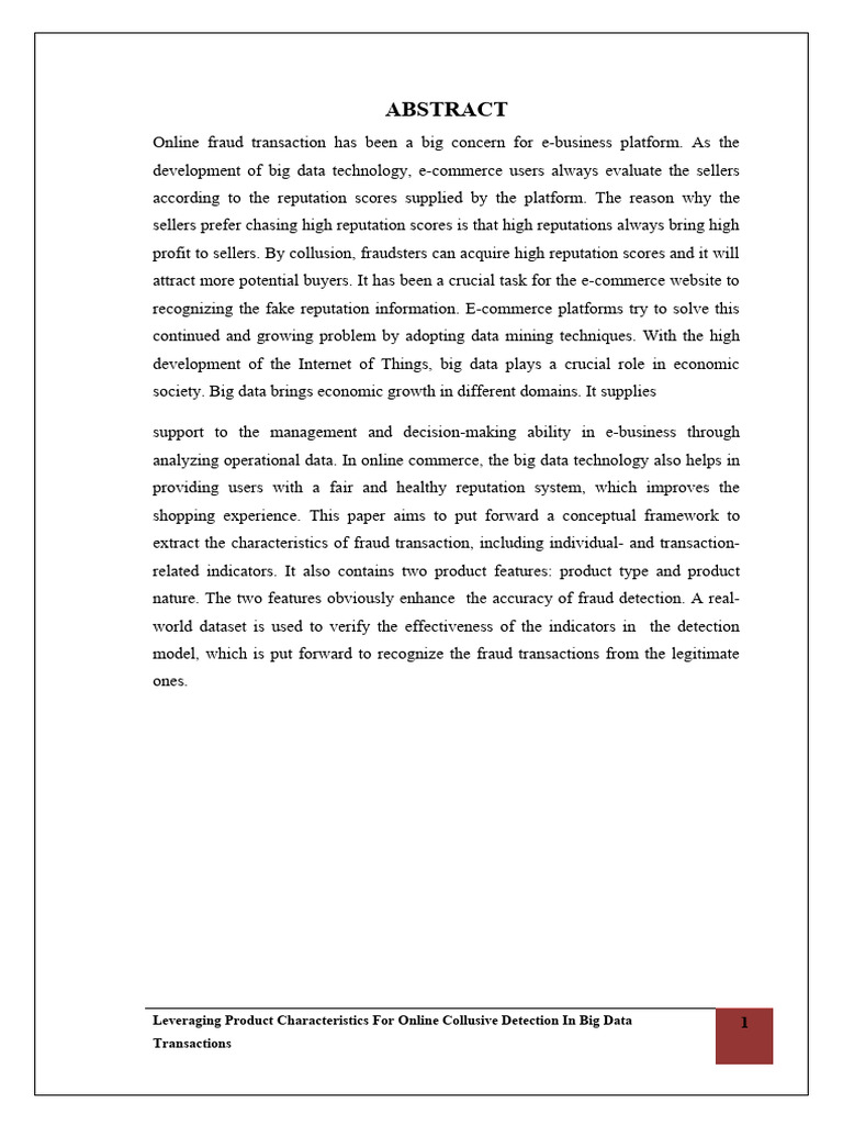 2.leveraging Product Characteristics For Online Collusive Detection in ... 2.leveraging Product Characteristics For Online Collusive Detection in ...