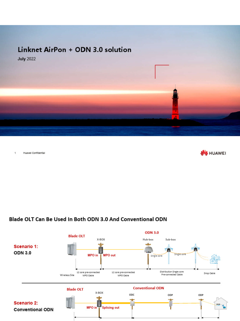 Blade OLT With Conventional ODN | PDF | Optical Fiber | Electrical ...