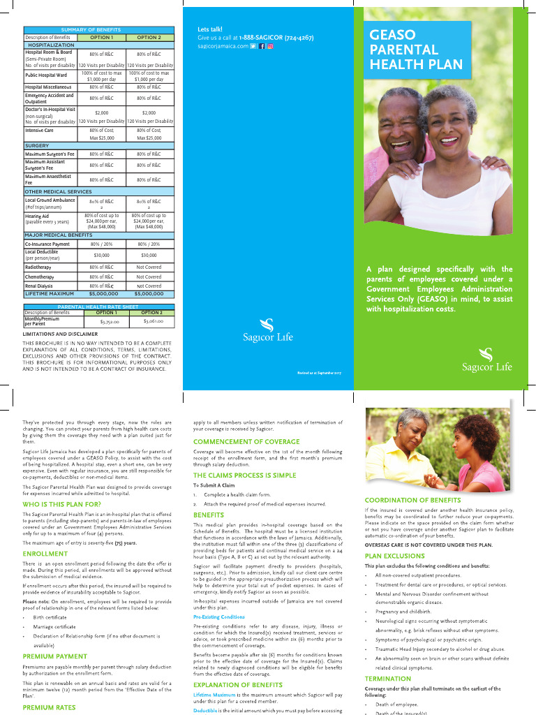 Geaso Parental Health Plan Brochure - REVISED 2020 | PDF