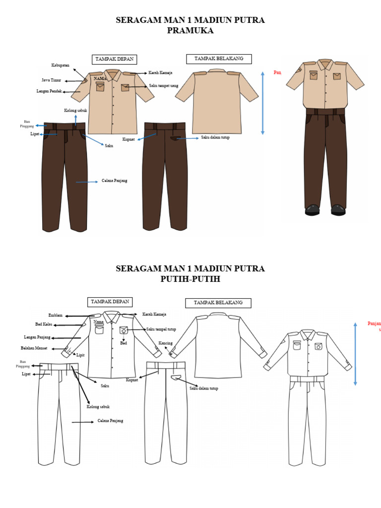 Seragam Putra Man 1 Madiun | PDF