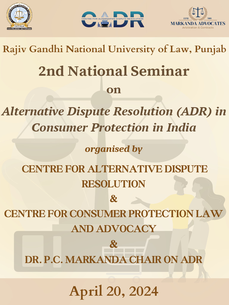 National Seminar On ADR in Consumer Protection in India | PDF ...